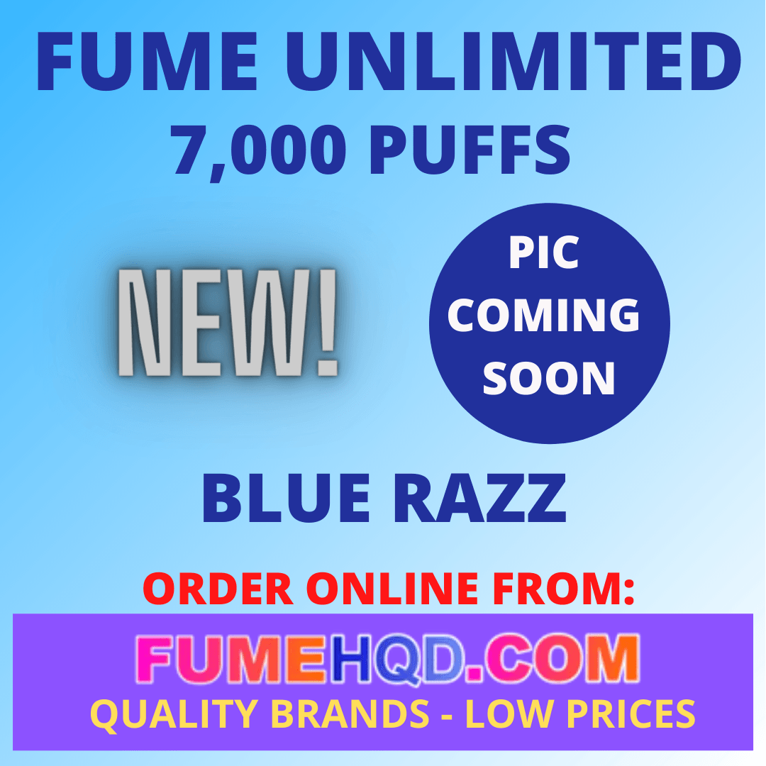 Fume Unlimited Blue Razz - 7000 Puffs NEW !! Vape – FUMEHQD.COM