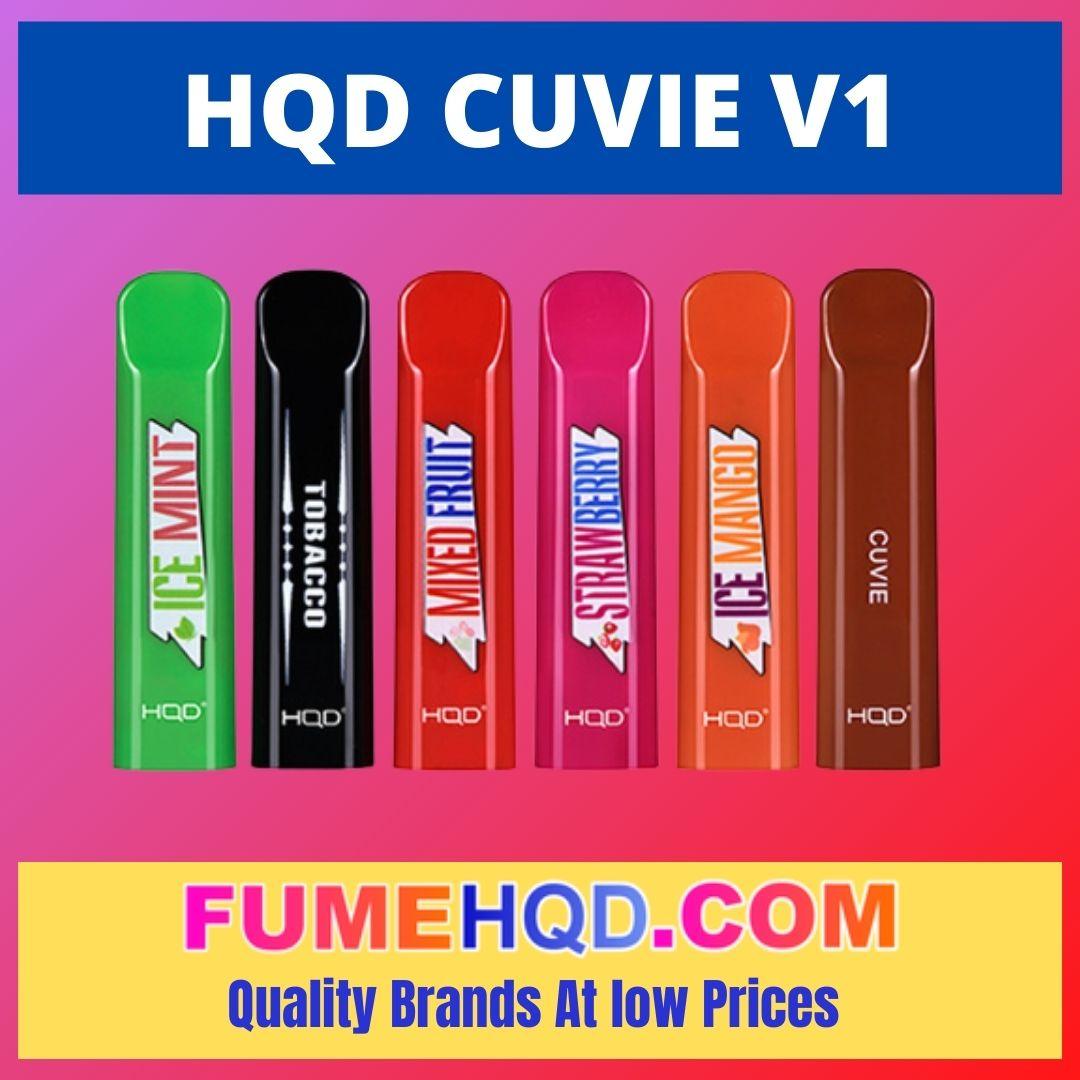 HQD CUVIE V1 300 Puffs Disposable Vapes⚡30% OFF💥 – FUMEHQD.COM